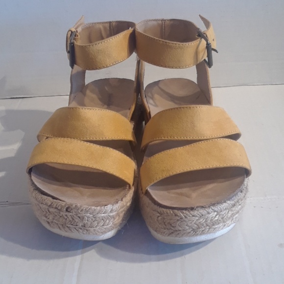 Universal Thread | Shoes | Universal Thread Yellow Platform Wedge ...